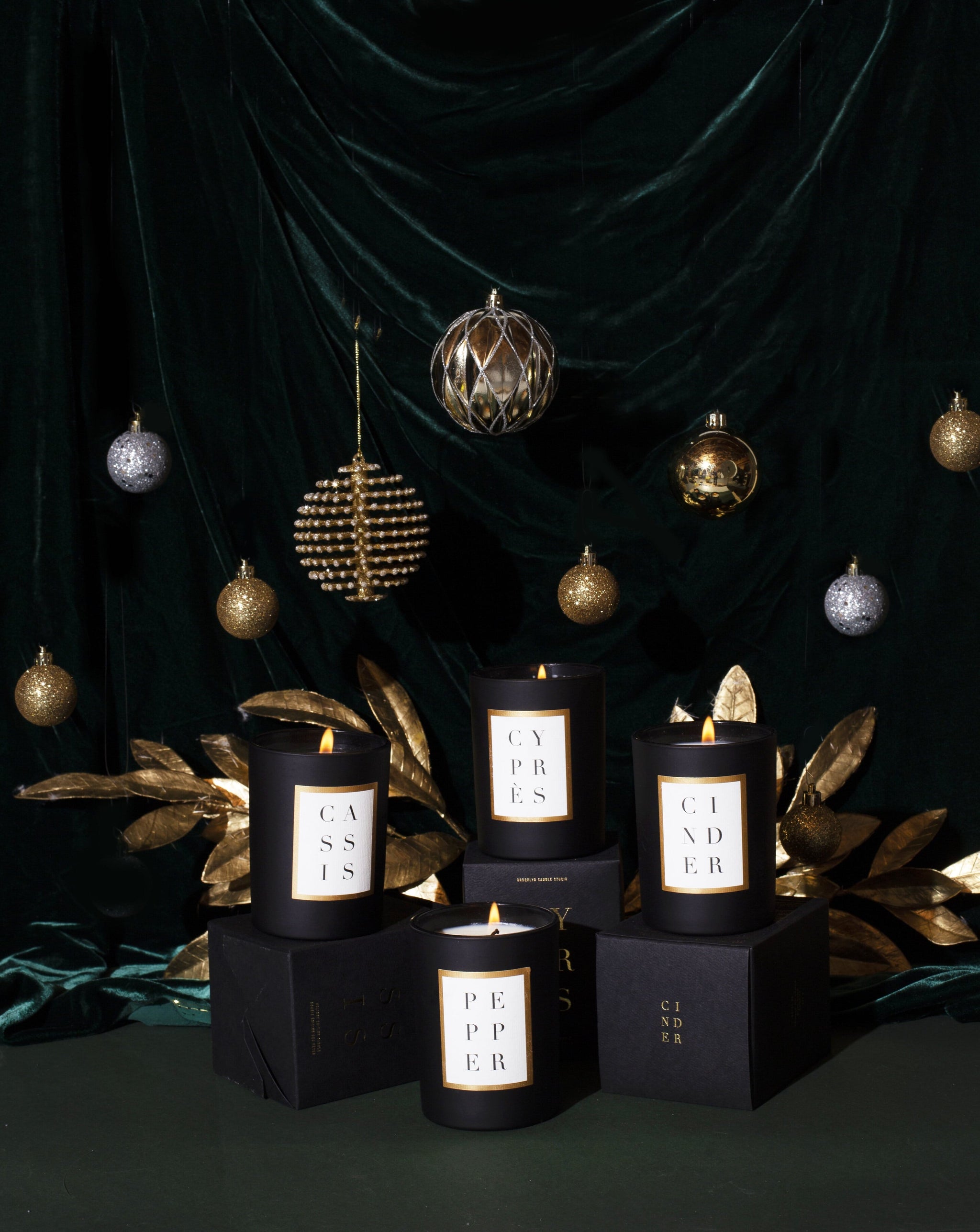 Noir Holiday Candle Collection| Brooklyn Candle Studio
